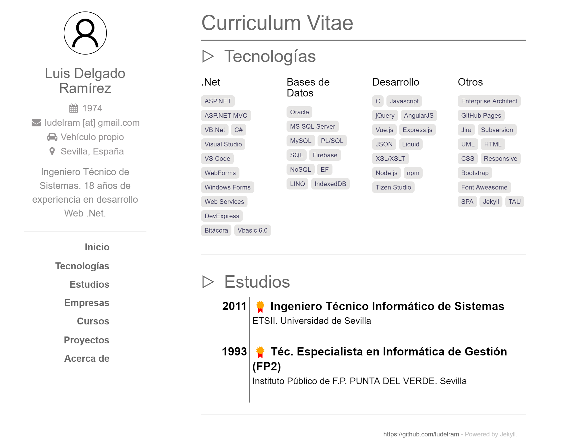 C.vitae - Curriculum Vitae